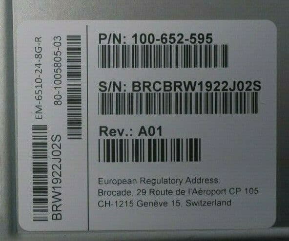 Brocade EMC 6510 DS-6510B 48-Port 16Gb FC Switch EM-6510-24-8G-R 48 ...