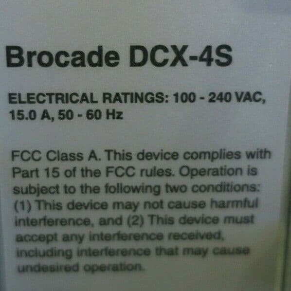 Brocade EMC 8-Slot ED-DCX-4S-B Backbone SAN Switch 3x FC8-32 2x CP8 2x ...