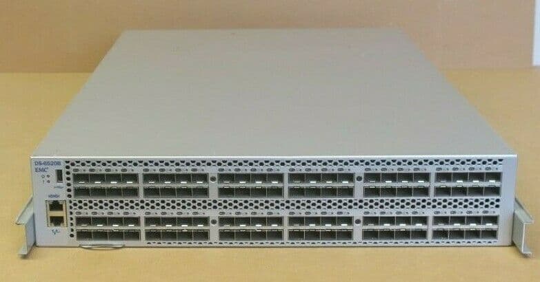 Brocade EMC DS-6520B 16Gb Fibre Channel FC Switch 48x Active Ports Licenses