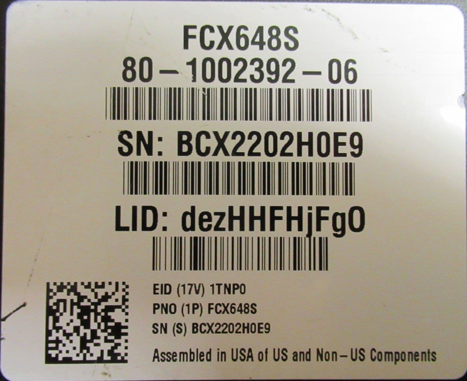 Brocade FastIron FCX648S 48x Gigabit Ports Ethernet Switch 4xSFP 2 x PSU