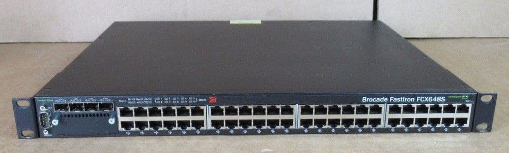 Brocade FastIron FCX648S Gigabit Ethernet Switch 48x 10/100/1000 4xSFP ...