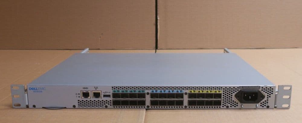 Brocade G610 DS-6610B 24x 32Gb SFP FC Switch EM-G610-8-16G-0 8-Ports Active
