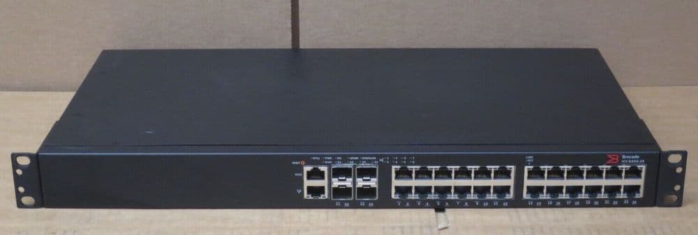Brocade ICX 6450-24 24x Gigabit Ethernet 2x 1GbE SFP 2x 1/10Gb SFP Port ...