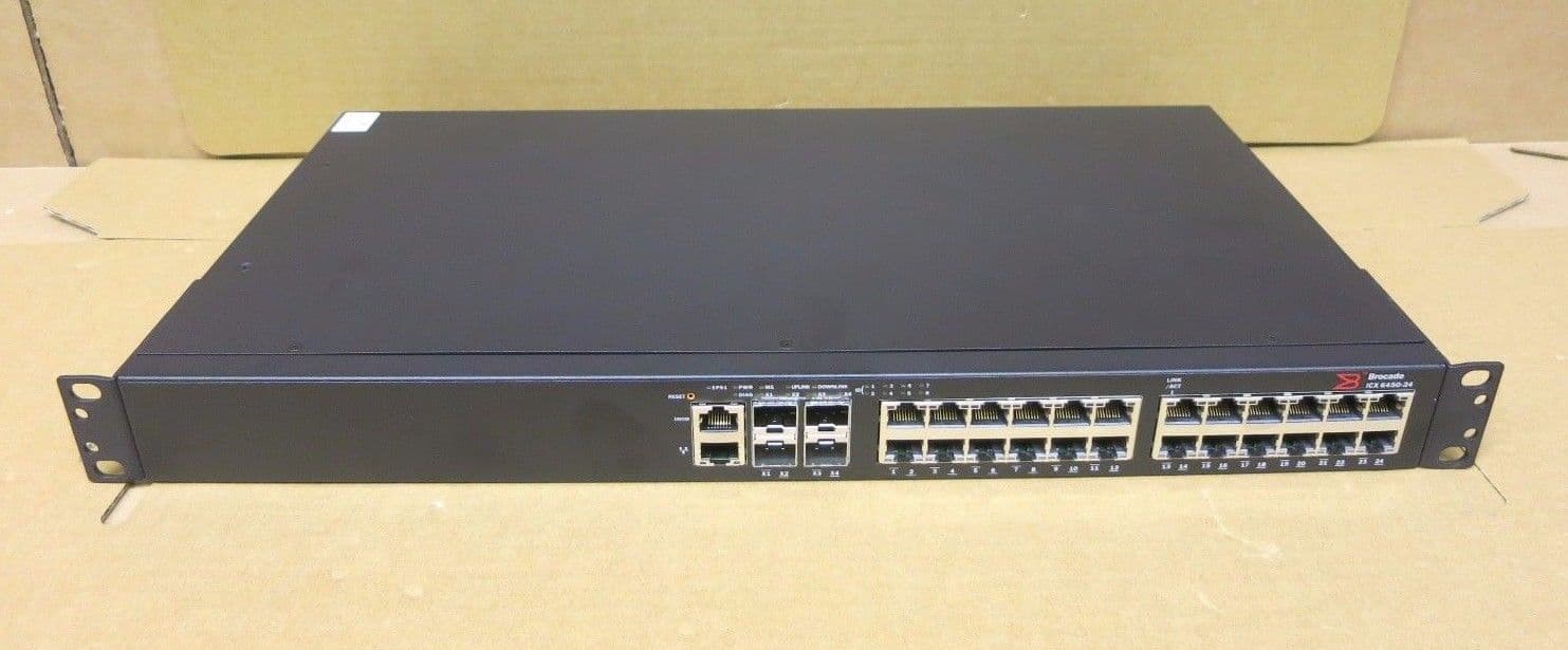 Brocade ICX 6450-24 Switch 24 Ports Manageable L3 Rack Mountable 1U