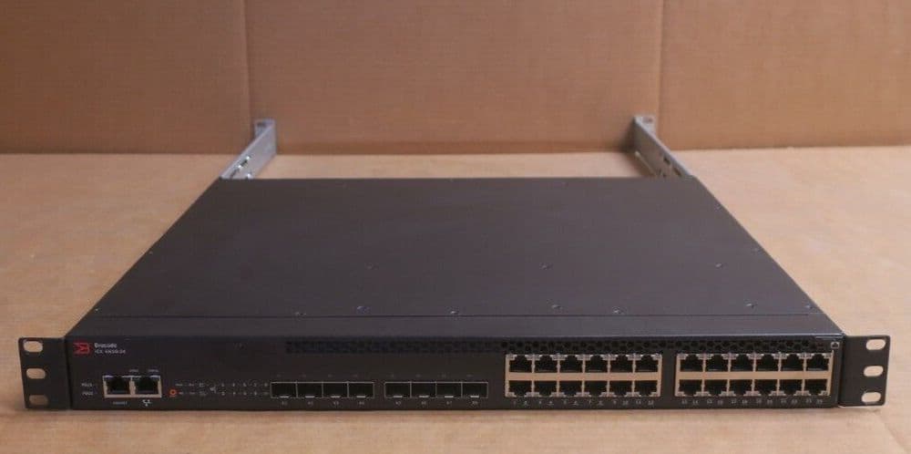 Brocade ICX 6610-24 24x 1GbE RJ45 8x 1GbE SFP 4x 40G Stacking Port Switch