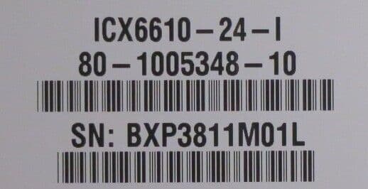 Brocade ICX 6610-24 24x 1GbE RJ45 8x 1GbE SFP 4x 40G Stacking Port Switch