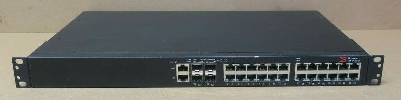 Brocade ICX6430-24 24-Port RJ45 Gigabit Ethernet 4x 1GbE SFP Stackable ...
