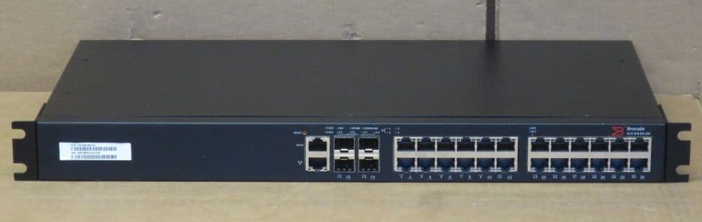 Brocade ICX6430-24 EM-ICX6430-24 24Port Gigabit Ethernet 4X1 GbE SFP Switch