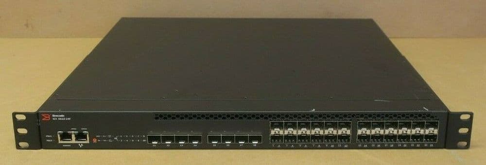 Brocade iCX6610-24F-PE 24-Port 1Gb SFP 4x 1/10Gb SFP Port 4x 1Gb SFP 1U ...