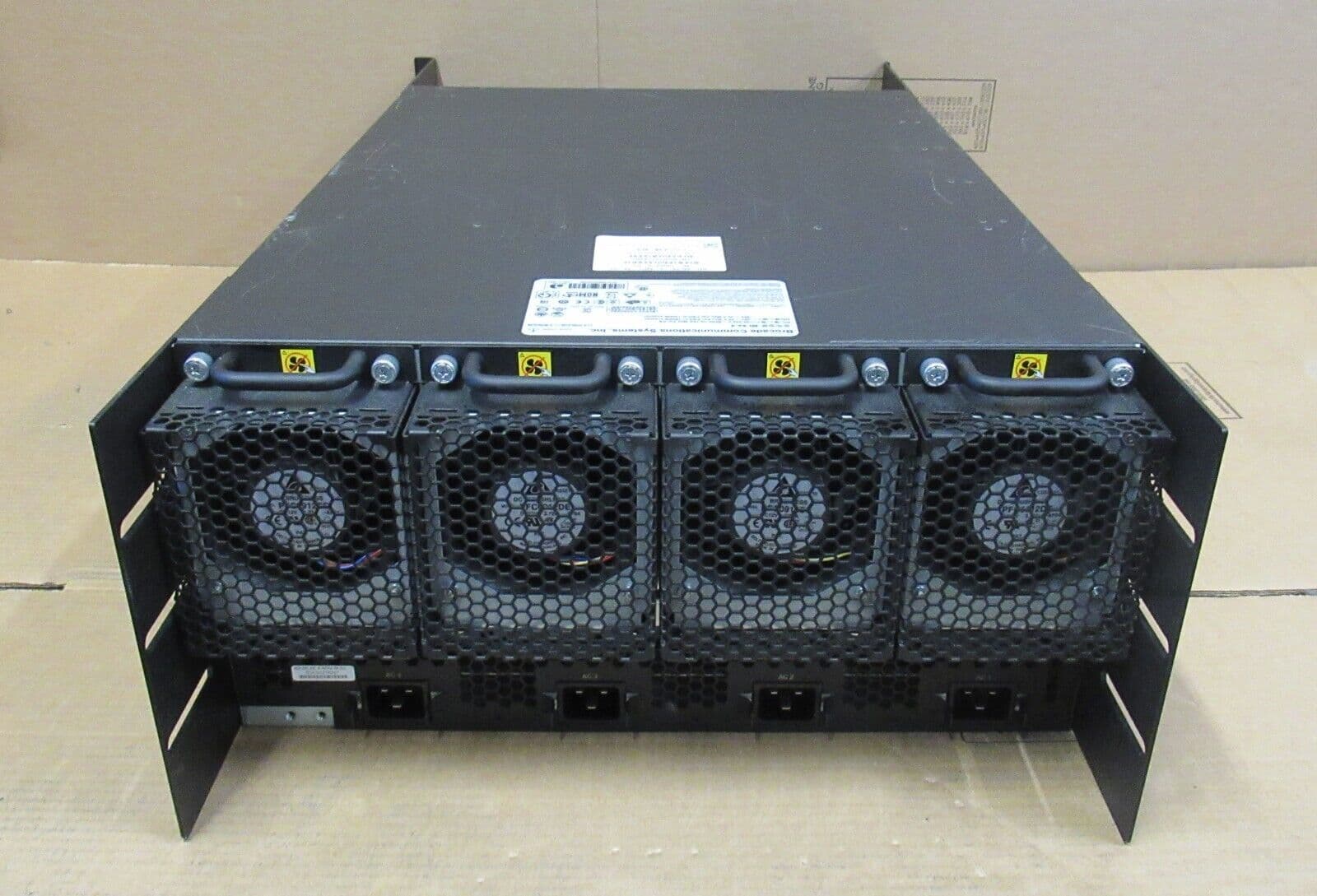 Brocade MLXe-4 BR-MLXE-4-MR2-M-AC 4-Slot Chassis Switch Mods 2x Fabric Mods