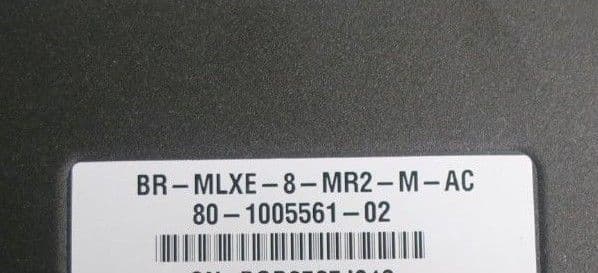 Brocade MLXe-8 BR-MLXE-8-MR2-M-AC 8-Slot Chassis Switch Mods 2x Fabric Mods