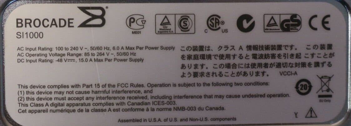 Brocade ServerIron ADX 1000 1216-4 App Delivery Load Balancer SI-1216-4 ...