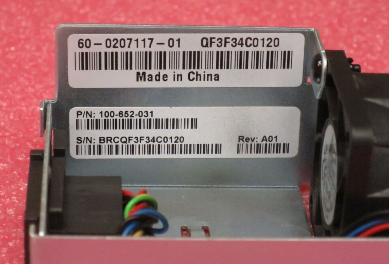 Brocade Silkworm 4100 Dual Fan Module Assembly 60-0207117-01 100-652-031