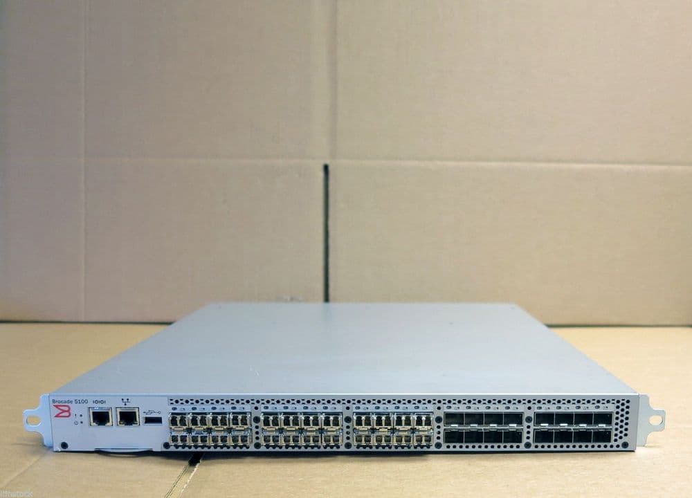 Brocade Silkworm 5100 5120 40-Port 4Gb FC Fibre Channel SAN Switch 24 ports acti