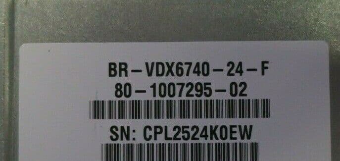Brocade VDX 6740 BR-VDX6740-24-F 48x 10GbE SFP 4x 40Gb QSFP Ethernet Switch