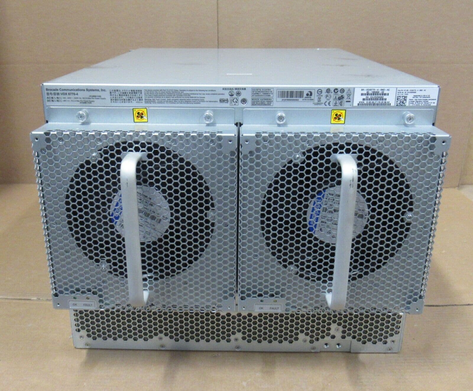 Brocade VDX 8770-4 Switch 8U 4-Slot Chassis 2x 3000W PSU - BR-VDX8770-4 ...
