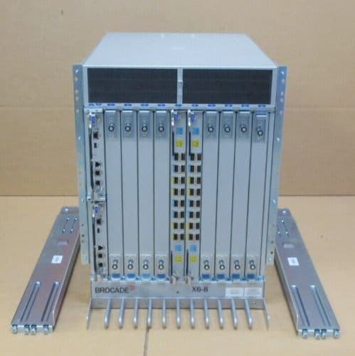 Brocade X6-8 8-Slot Fibre Channel Gen6 Director 2x CPX6 & 2x CR32-8 Blades