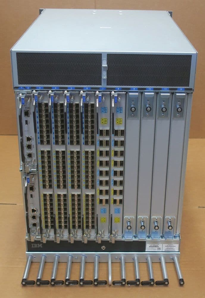 Brocade X6-8 / IBM SAN512B-6 8-Slot Gen6 Director 8961-F08 4x FC32-48 ...