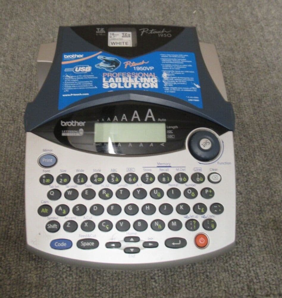 Brother P-touch 1950 PT-1950/1960 Electronic Thermal Label Printer Machine