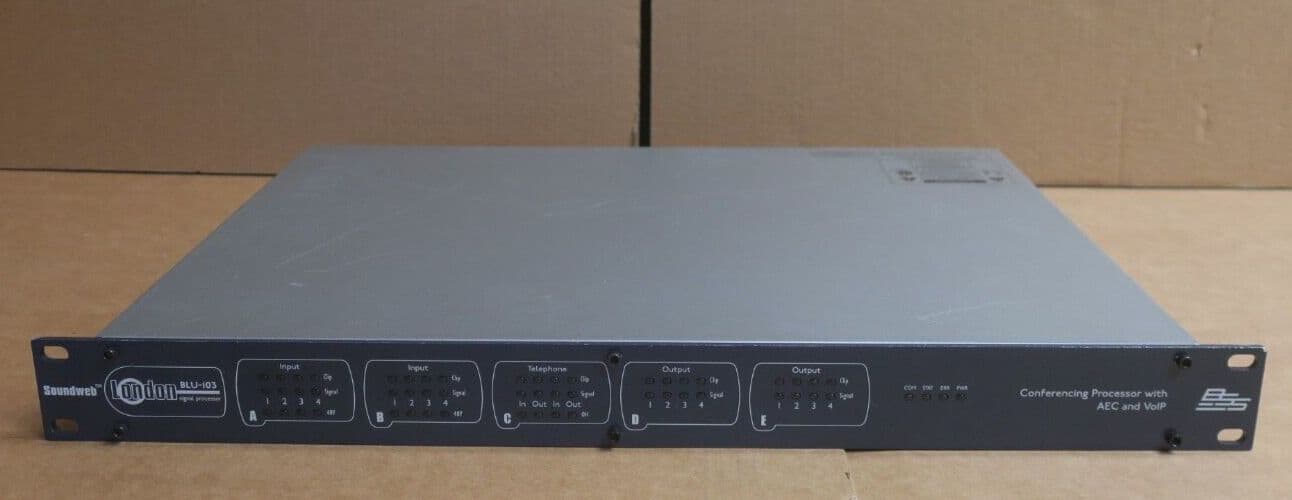 BSS AUDIO Soundweb London BLU-103 Conferencing Processor with AEC and VoIP