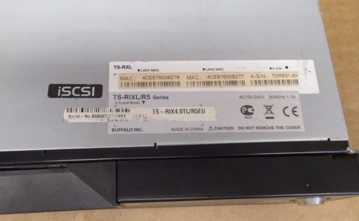 Buffalo Terastation TS-RIXL Rack Mountable Storage Array With Fitted 4 ...