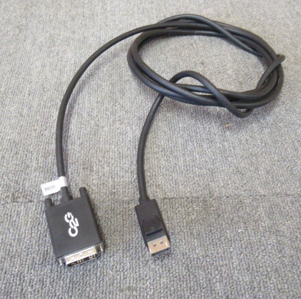C2G 84330 3M Black DisplayPort Male to Single Link DVI-D Male Adapter Cable