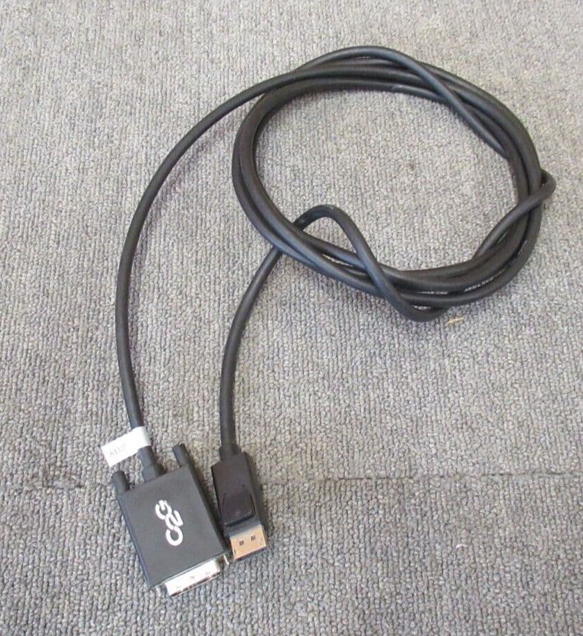 C2G 84330 3M Black DisplayPort Male to Single Link DVI-D Male Adapter Cable