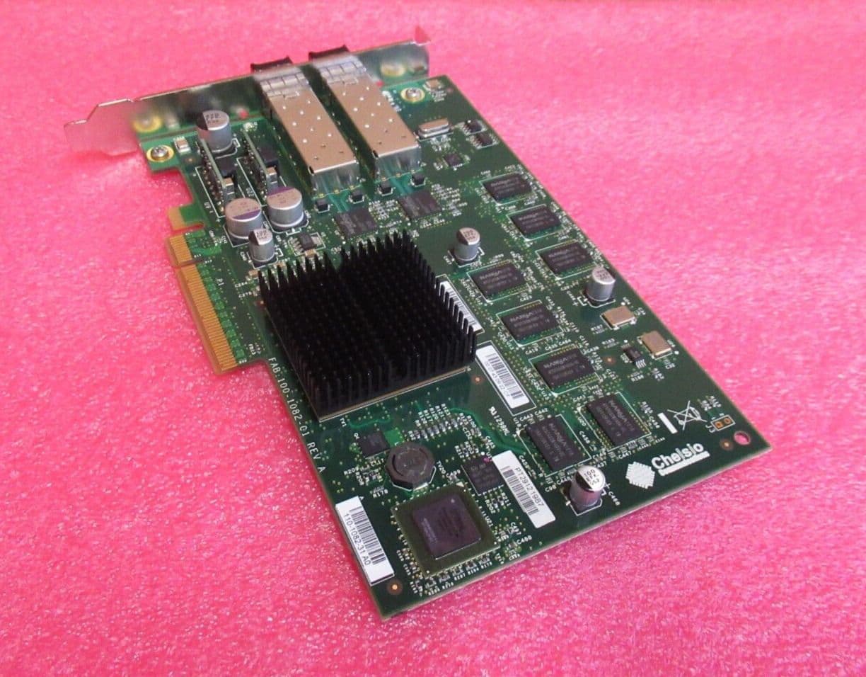 Chelsio 110-1082 110-1082-31 Dual Port 10Gb 10GBps PCI-E HBA FC Fiber ...