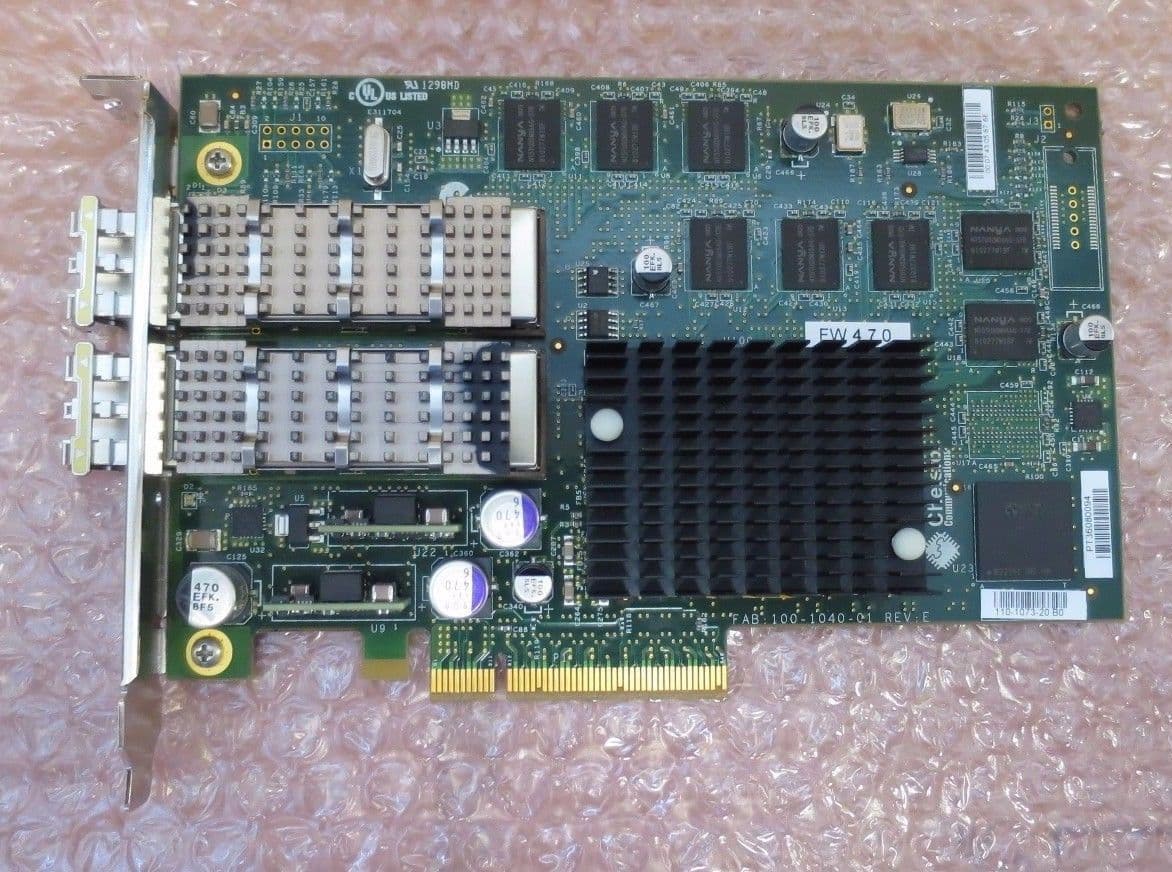 Chelsio Communications Dual Port 10Gb 10Gbps PCI-E HBA Fiber Channel ...