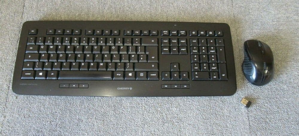 Cherry DW 5100 Wireless Keyboard And Optical Mouse Set Black