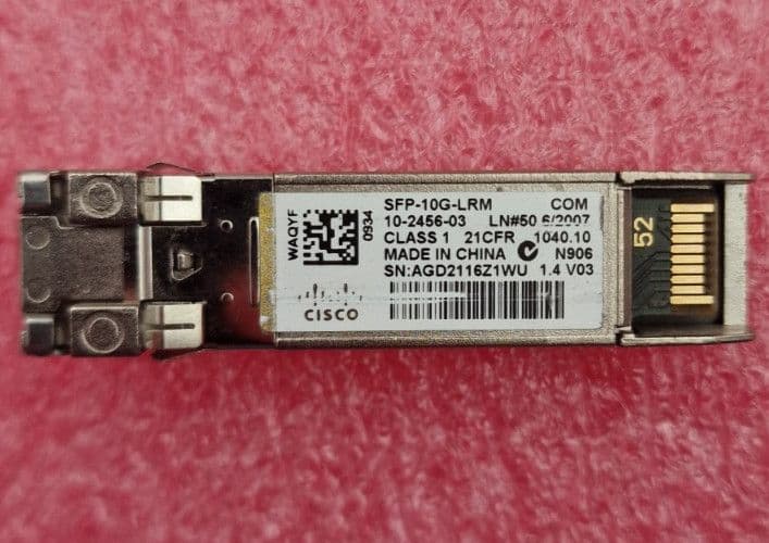 Cisco 10-2456-03 SFP-10G-LRM 10GBASE SFP Transceiver Module 1000Base