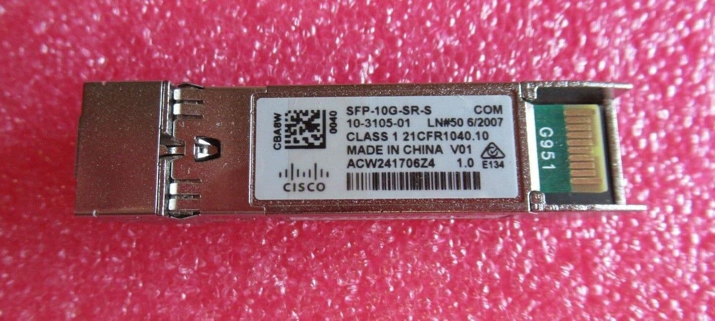 Cisco 10-3105-01 SFP-10G-SR-S 10Gbps 10GBase-LR Fiber LC SFP ...