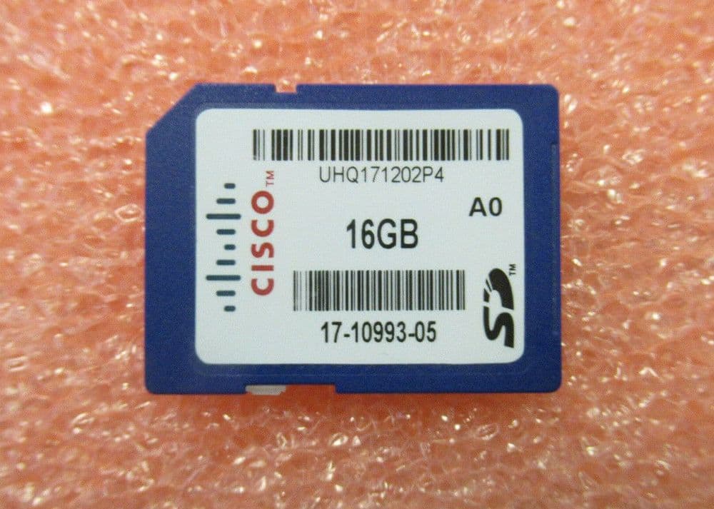 Cisco 16GB SD Flash Memory Card 17-10993-05