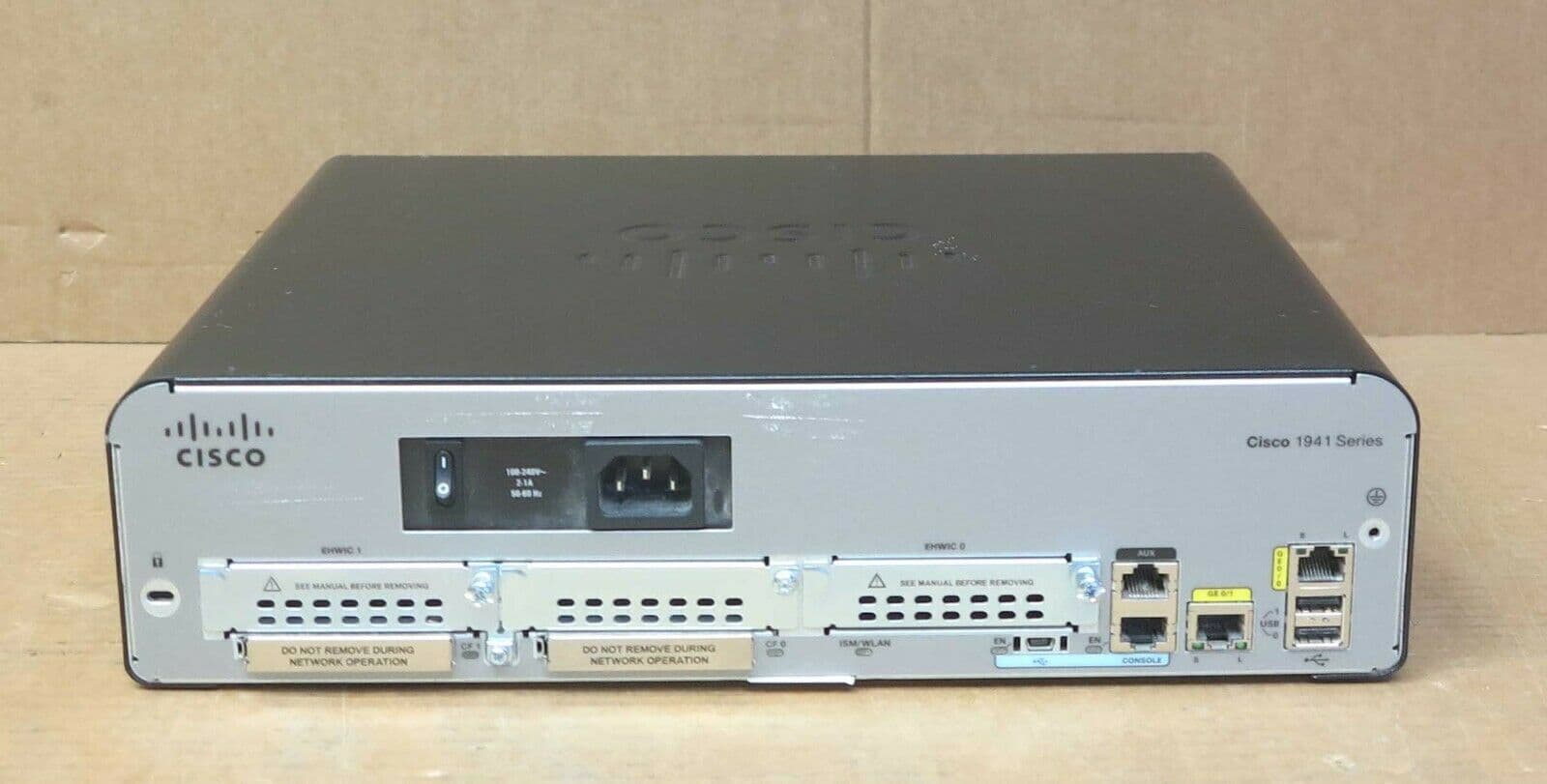 CISCO 1941/K9 Integrated Services 1GbE Ethernet Router 2U ipbasek9 ...