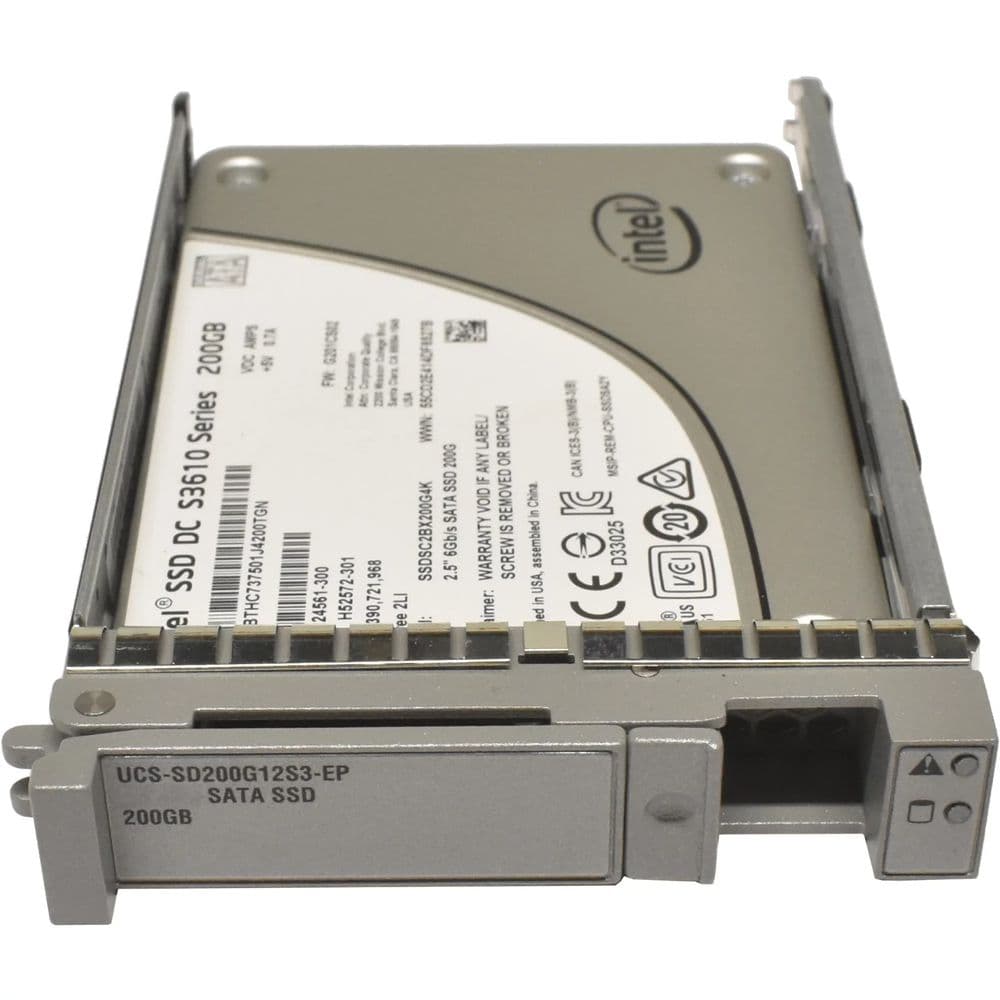 Cisco 200GB SATA 6G 2 5" SFF Solid State Drive SSD UCS-SD200G12S3-EP ...