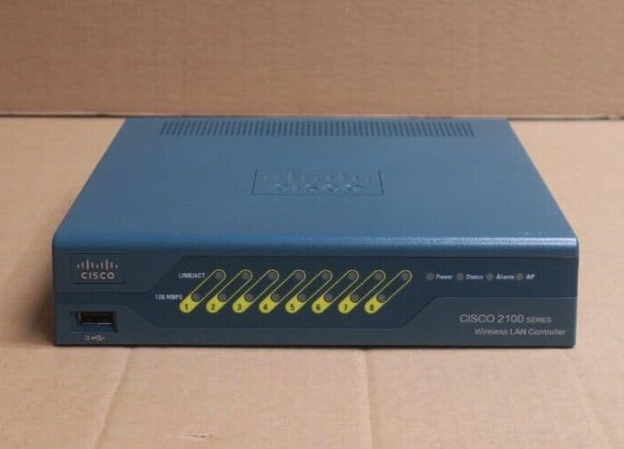 Cisco 2100 2125 Wireless LAN Controller 8x 10/100 RJ45 W/ 2x PoE AIR ...