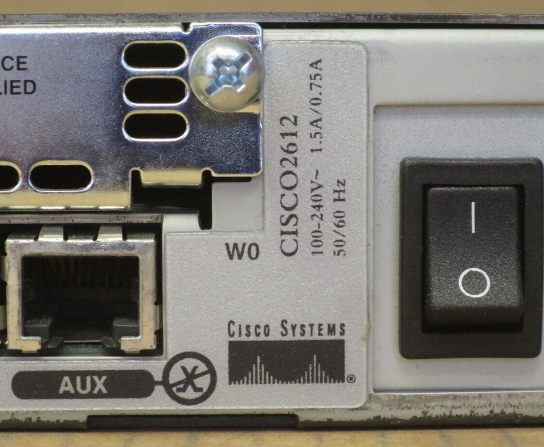 Cisco 2612 Ethernet Router 10/100MB 2600 Series 1U Wired 240V