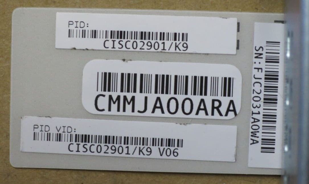 Cisco 2901 CISCO2901/K9 Gigabit ISR Integrated Services Router