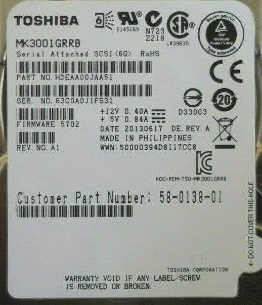 Cisco 300GB SAS 15k 6G 2 5" UCS-HDD300GI2F105 Hard Disk Drive HDD for ...
