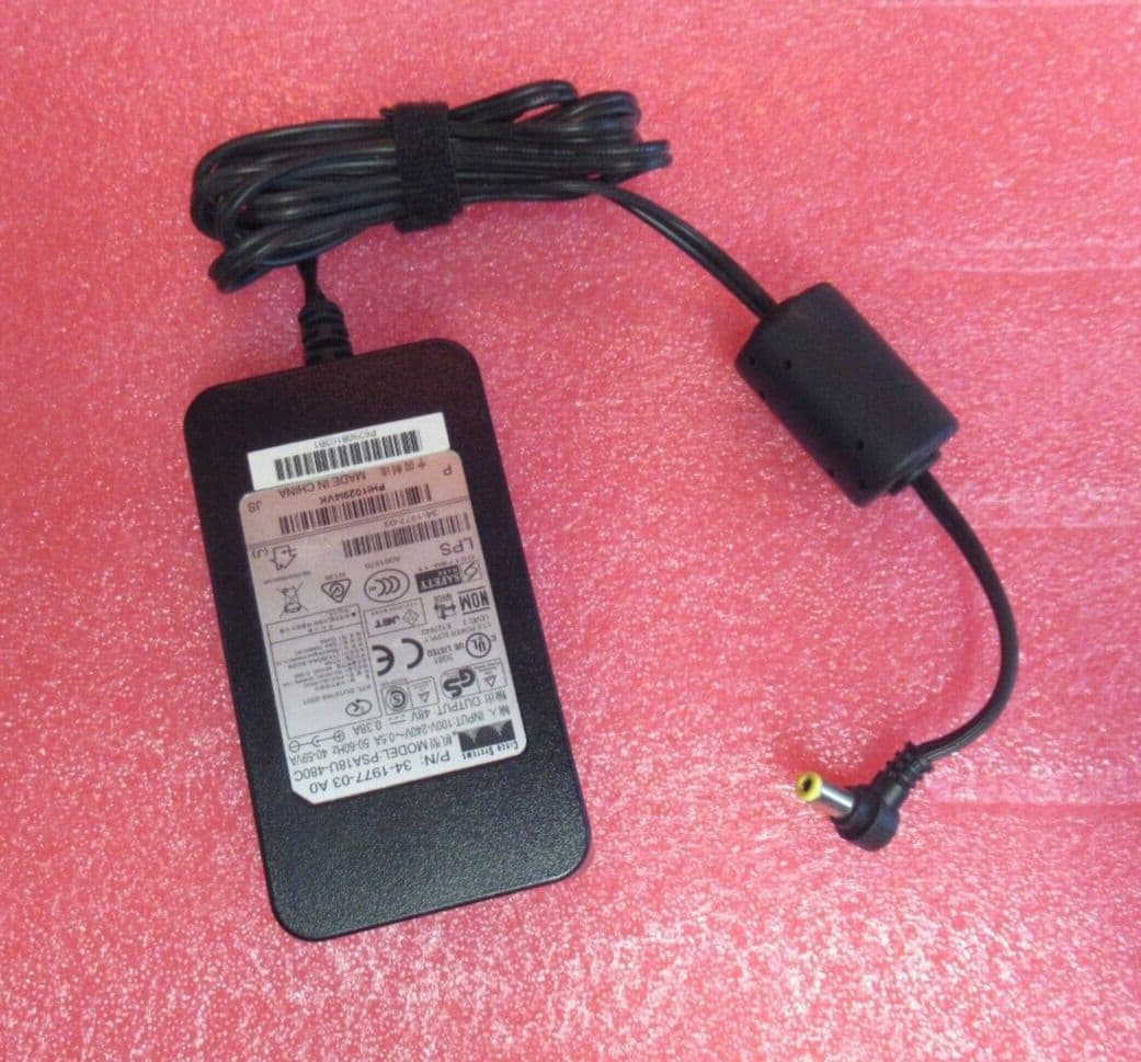 Cisco 34-1977-03 PSA18U-480C VOIP Phone AC Power Adapter 18W 48V 0 38A