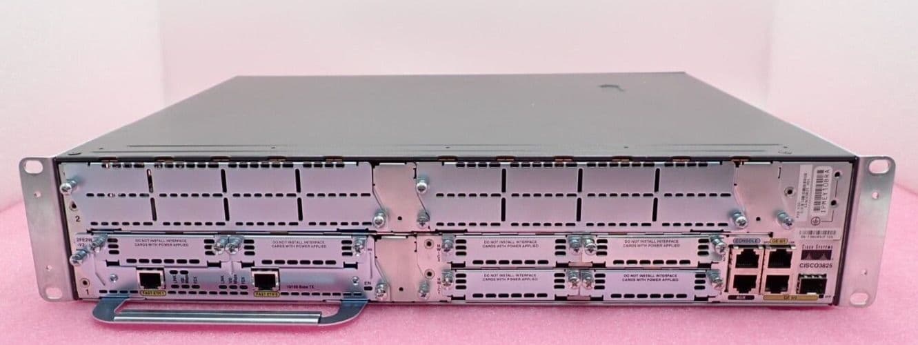 Cisco 3825 CISCO3825 Integrated Services Router ISR 2x NME 4x HWIC slot ...