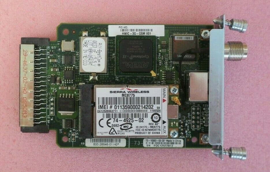 Cisco 3G Wireless Router High-Speed WAN Interface Card HWIC-3G-GSM