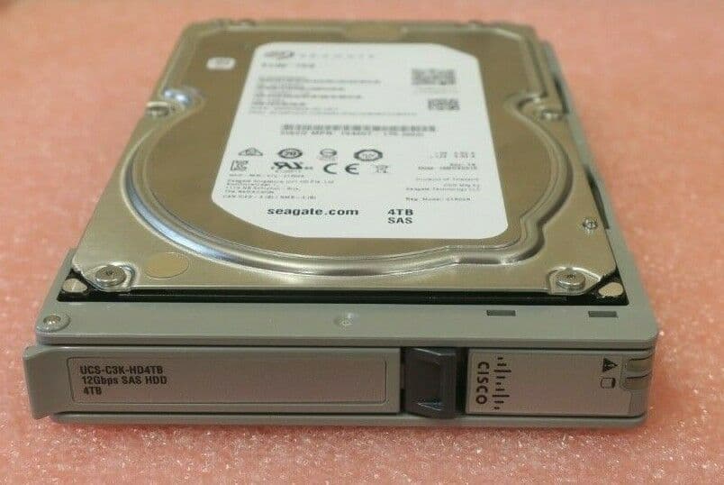 Cisco 4TB SAS 7 2K 3 5" 12G Hard Drives HDD UCS-C3K-HD4TB for UCS C3160 ...
