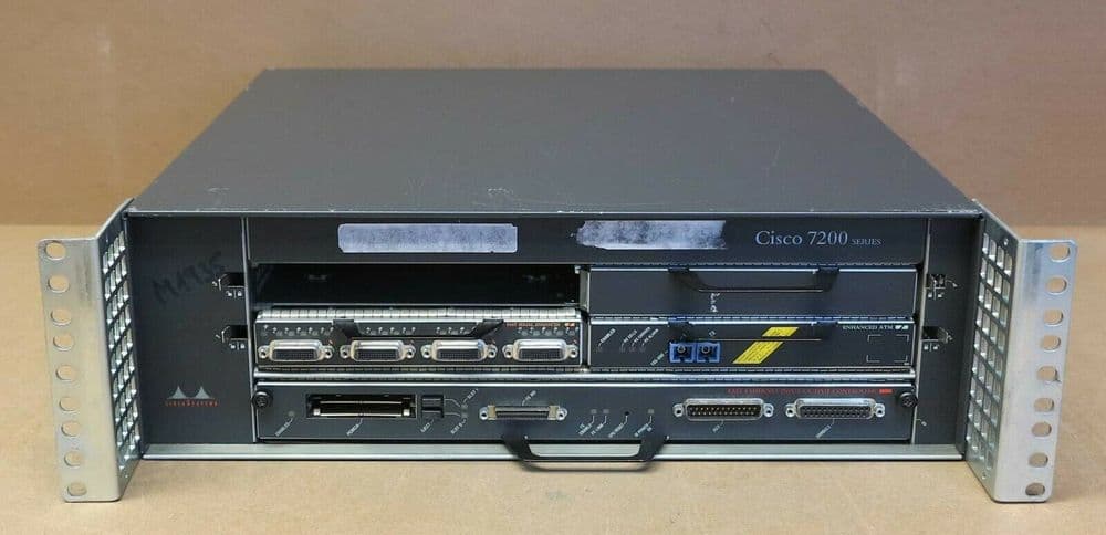 Cisco 7200 Series 7204 Modular Router Chassis 1x NPE/ATM/FSE 1x PSU 34 ...