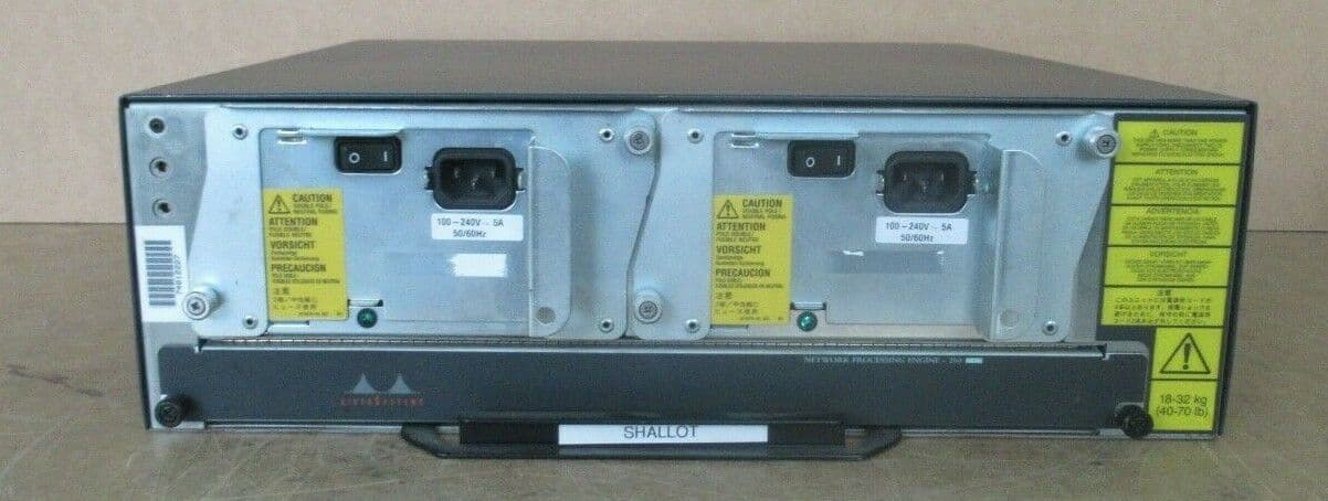 Cisco 7200 Series 7204 Modular Router Chassis 2x Power Supply Unit 34 ...