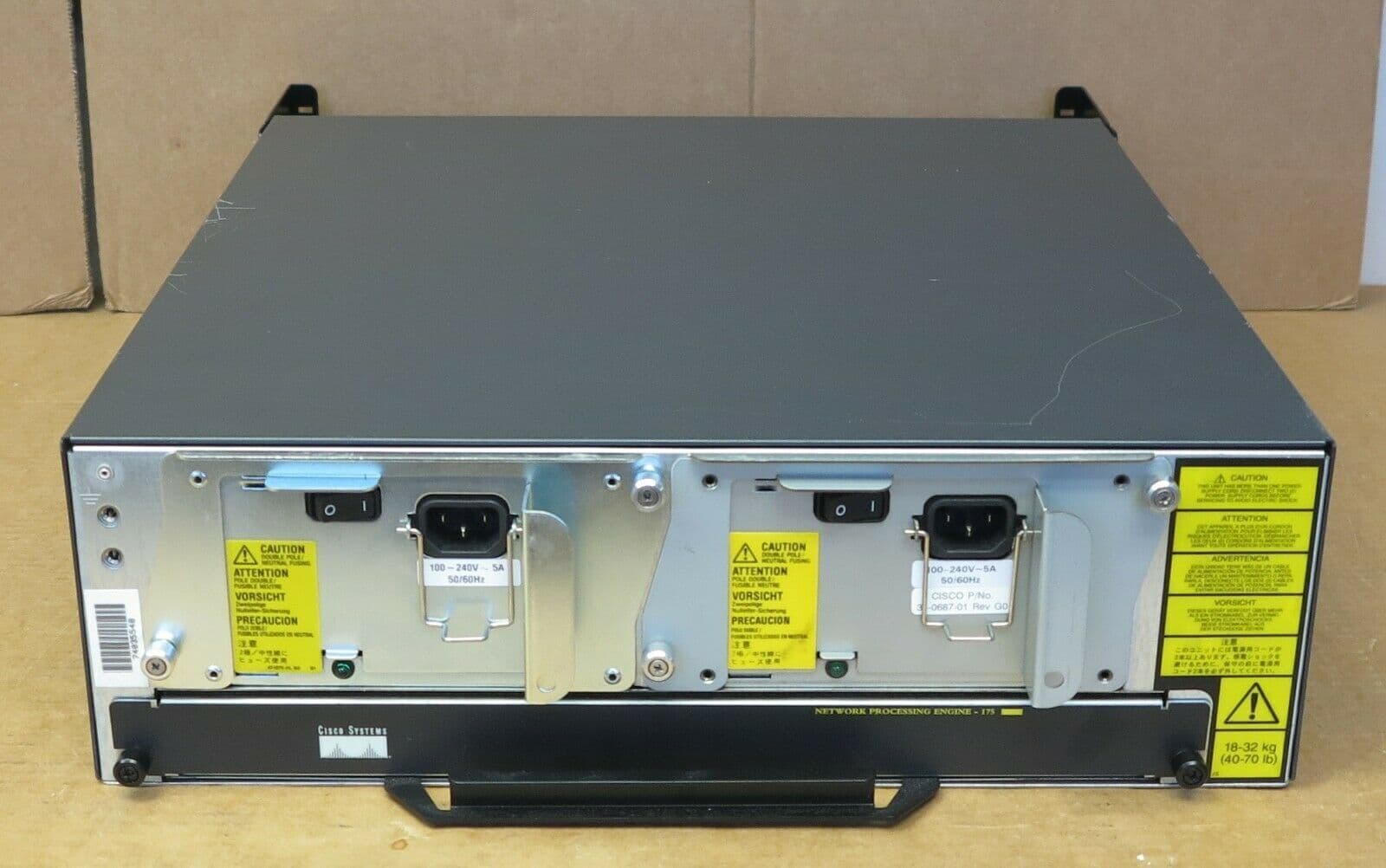 Cisco 7204VXR Modular Router 4U Chassis NPE-175 PA-VXC-2TE1 Fast ...