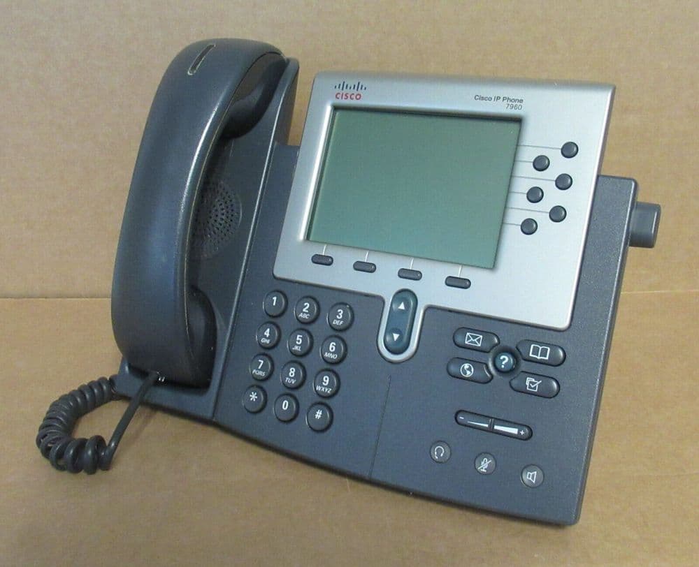 Cisco 7960G CP-7960G VoIP IP Display Telephone Phone Business Desktop ...