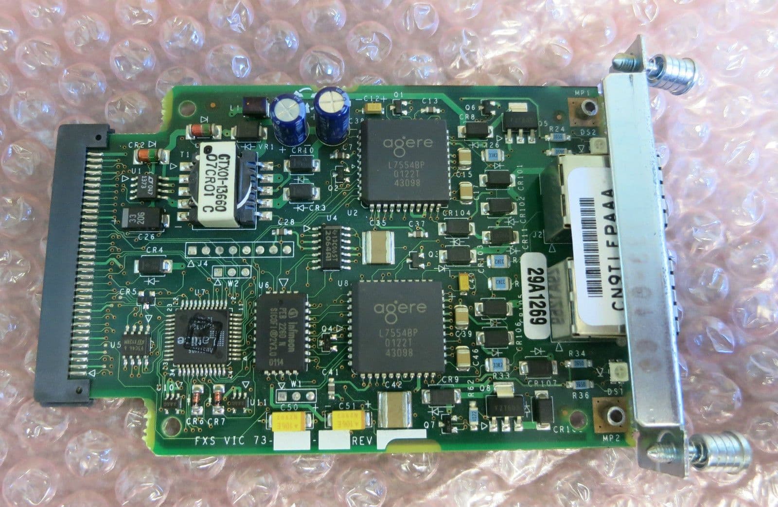 Cisco 800-02493-04A1 2-Port Foreign Exchange Voice Interface Card VIC-2FXS