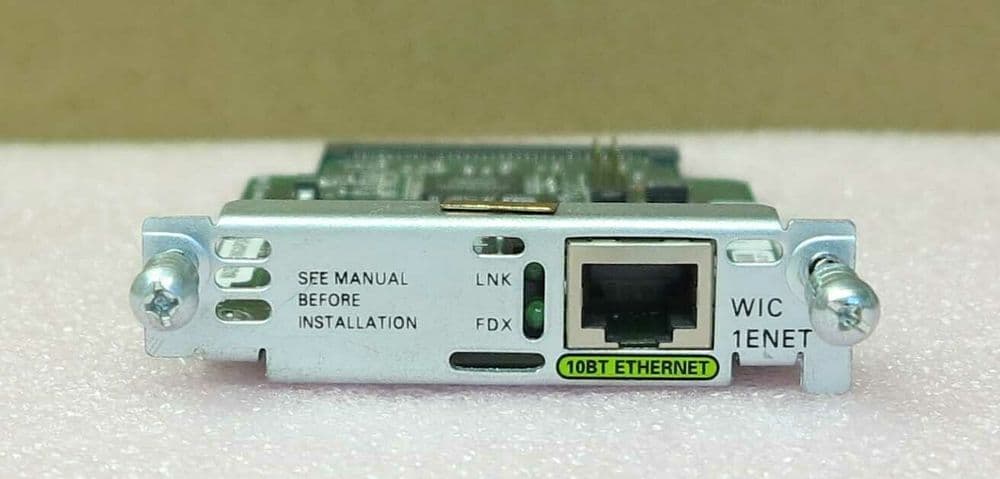 Cisco 800-09311-03A0 WIC-1ENET 10BT WAN Interface Card for 1700 2600 ...