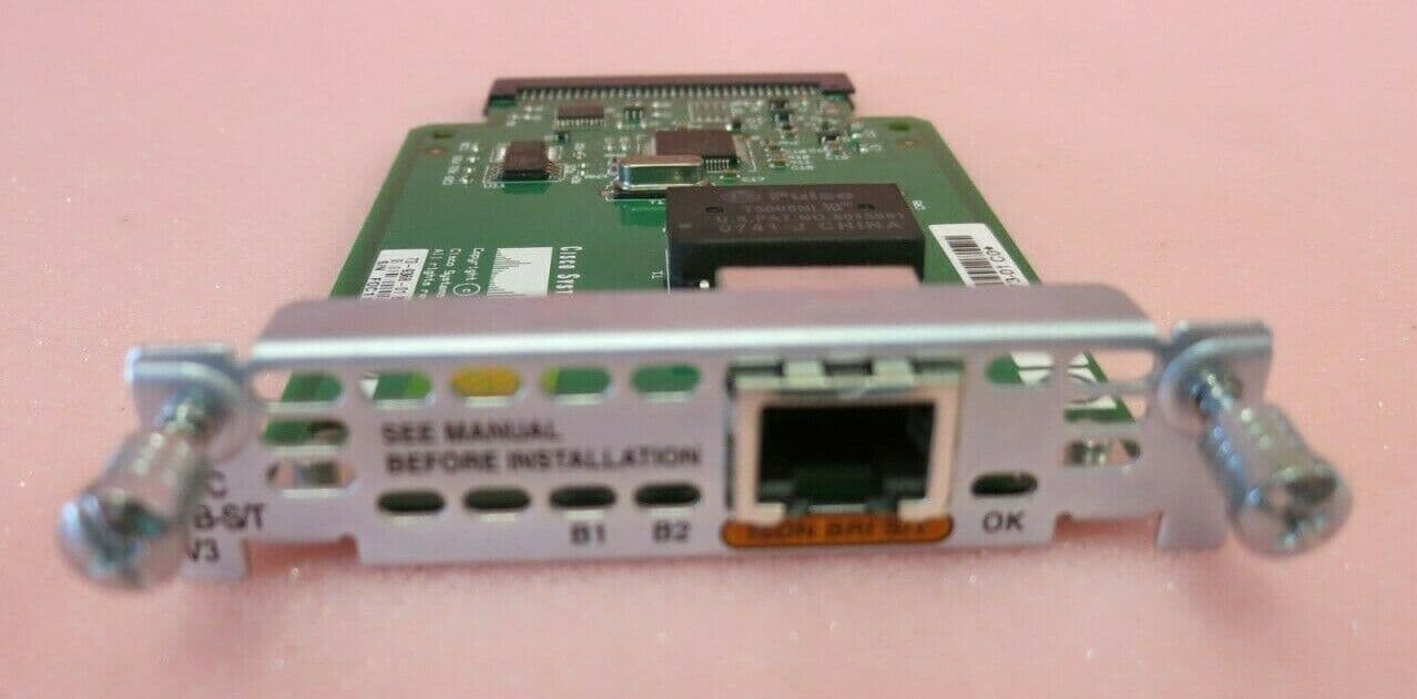 Cisco 800-24973-01 73-9368-01 Single-Port ISDN WAN Interface Module Card